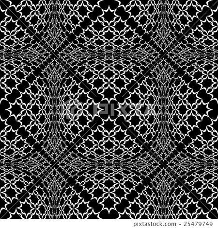 Seamless checked pattern with optical 3D effect. - Stock Illustration ...