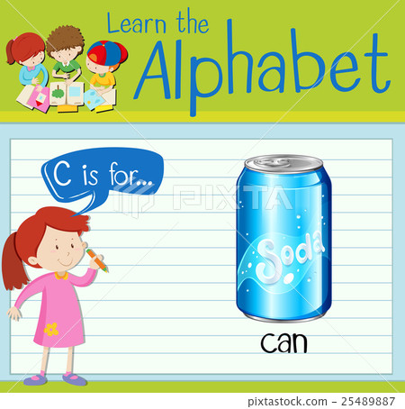 Flashcard letter C is for can - Stock Illustration [25489887] - PIXTA