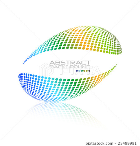 Multicolored globe vector. Oval sphere abstract - Stock Illustration ...