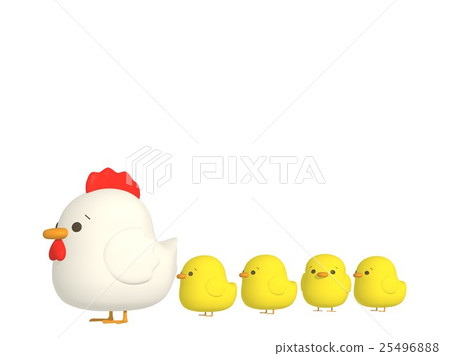 Chicken and chick matrix - Stock Illustration [25496888] - PIXTA
