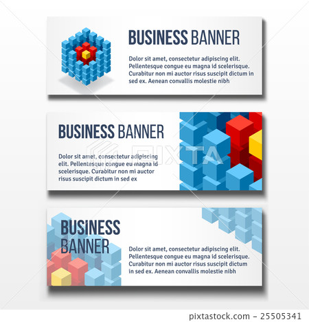 Set of three business banners - Stock Illustration [25505341] - PIXTA