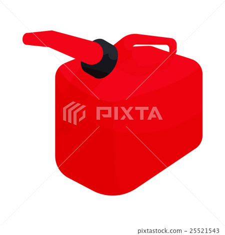 Red gas can icon, cartoon style - Stock Illustration [25521543] - PIXTA