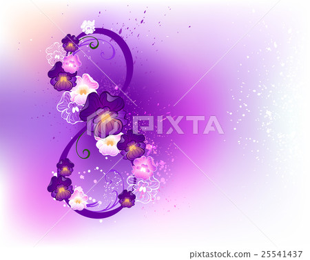 Eight of violets - Stock Illustration [25541437] - PIXTA