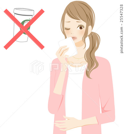 Women who refrain from caffeine - Stock Illustration [25547328] - PIXTA