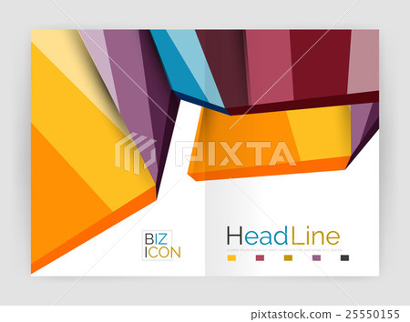 Business abstract geometric financial report - Stock Illustration ...