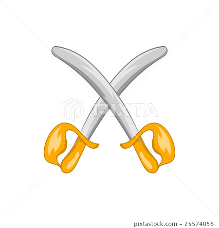 Toy swords icon, cartoon style - Stock Illustration [25574058] - PIXTA