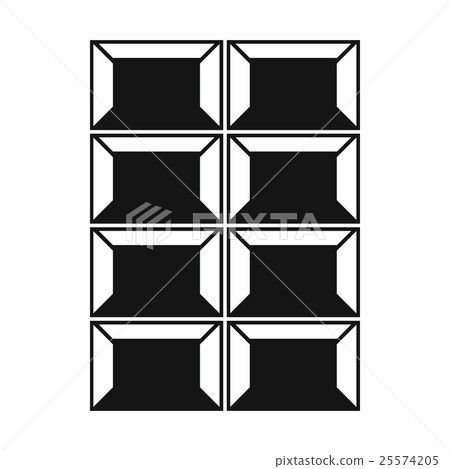 Dark chocolate icon, simple style - Stock Illustration [25574205] - PIXTA