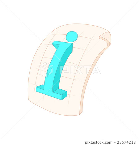 Information file icon in cartoon style - Stock Illustration [25574218 ...