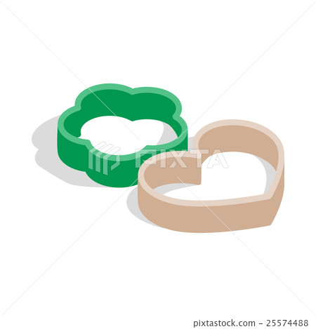 Cookie cutters icon, isometric 3d style - Stock Illustration [25574488 ...