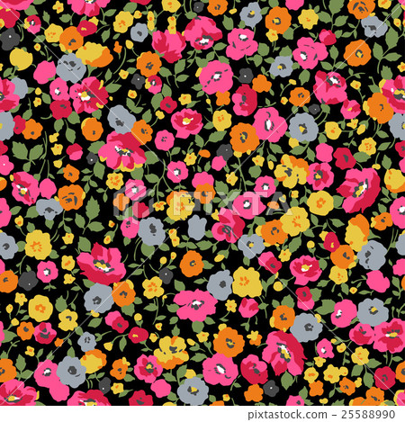 Rough flower pattern - Stock Illustration [25588990] - PIXTA