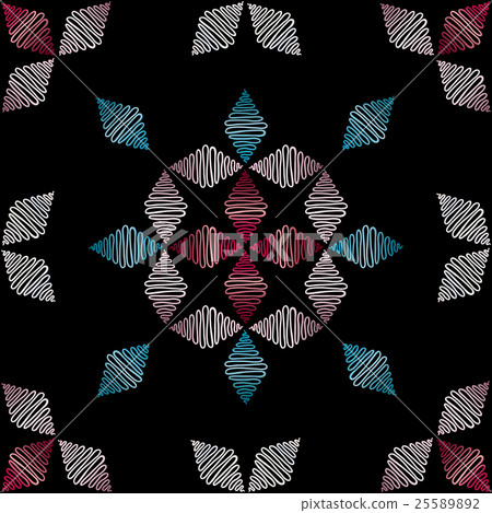 Abstract hand drawn pattern. Vector seamless decor - Stock Illustration ...