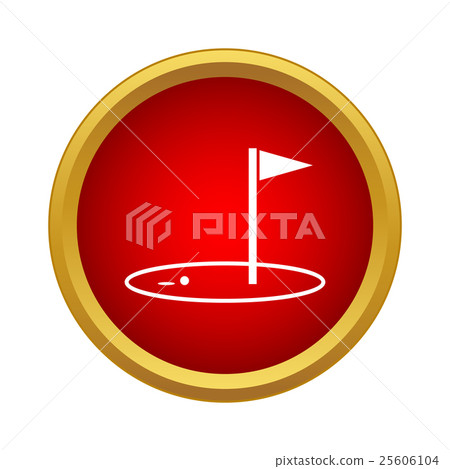 Golf game icon, simple style - Stock Illustration [25606104] - PIXTA