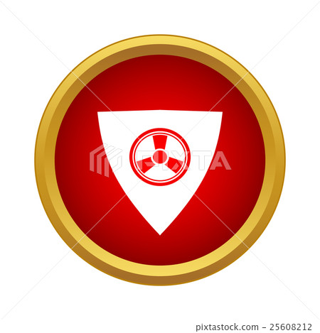 Radiation shield icon in simple style - Stock Illustration [25608212 ...