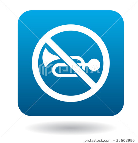 Sign no trumpet icon, simple style - Stock Illustration [25608996] - PIXTA