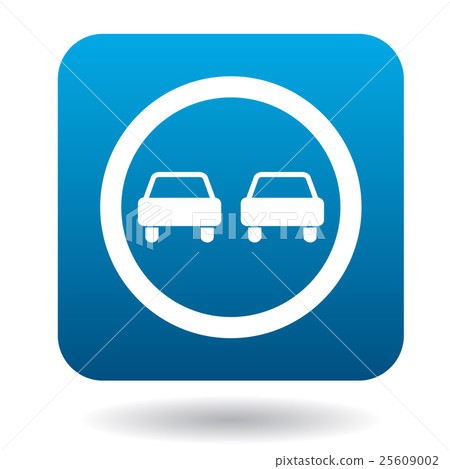 Sign overtaking icon, simple style - Stock Illustration [25609002] - PIXTA