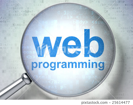 Web development concept: Web Programming with - Stock Illustration ...
