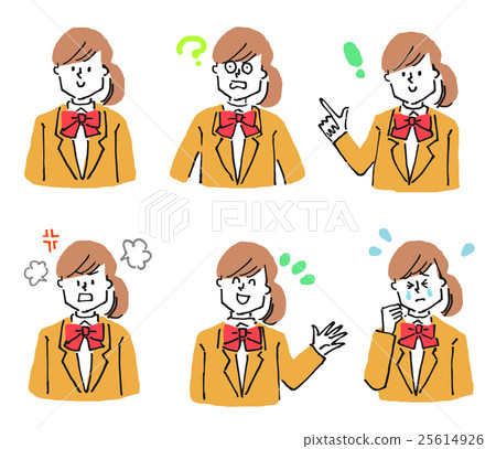 Student facial expression - Stock Illustration [25614926] - PIXTA
