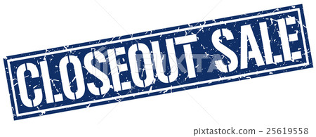 closeout sale square grunge stamp - Stock Illustration [25619558] - PIXTA
