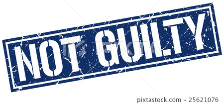 not guilty square grunge stamp - Stock Illustration [25621076] - PIXTA