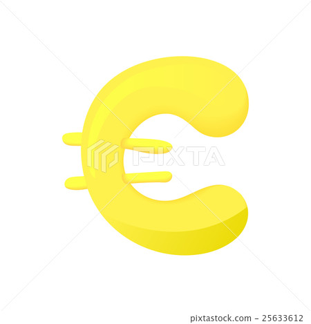 Euro sign icon, cartoon style - Stock Illustration [25633612] - PIXTA