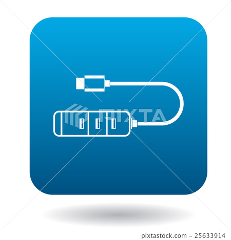 Usb hub icon, simple style - Stock Illustration [25633914] - PIXTA