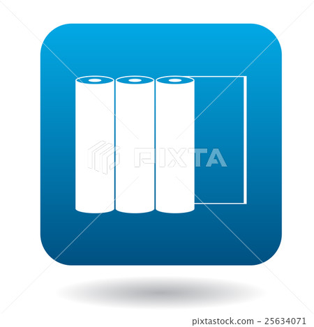 Paper rolls icon in simple style - Stock Illustration [25634071] - PIXTA