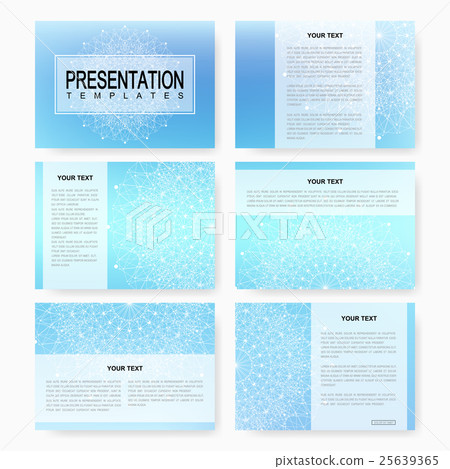 Set of vector templates for presentation slides - Stock Illustration ...