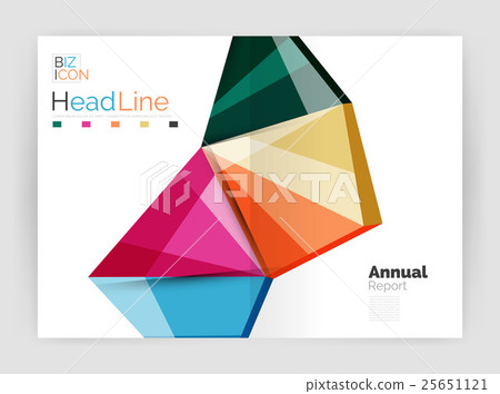 Business abstract geometric financial report - Stock Illustration ...