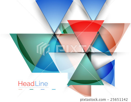 Glossy glass modern triangle layout - Stock Illustration [25651142] - PIXTA