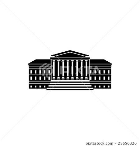 Government building with columns icon - Stock Illustration [25656320 ...