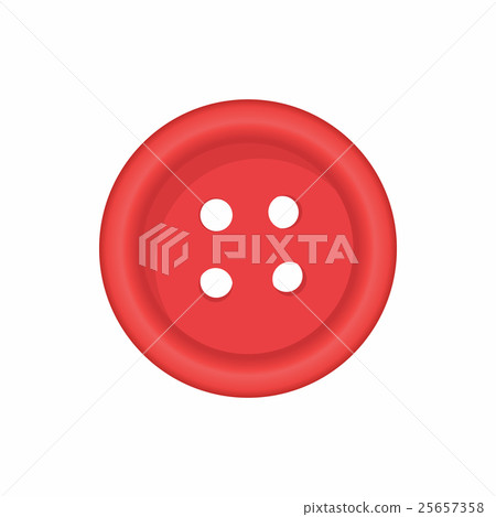 Button for clothing icon, cartoon style - Stock Illustration [25657358 ...