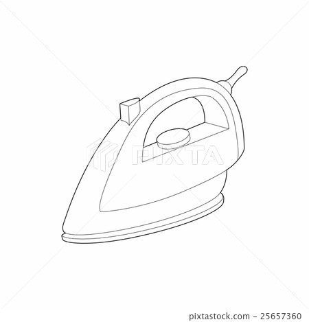 Iron icon, outline style - Stock Illustration [25657360] - PIXTA