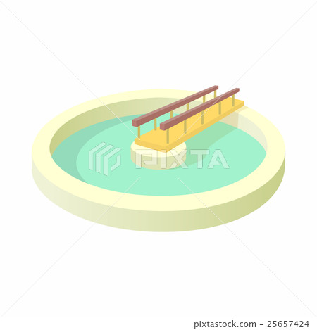 Round pool icon, cartoon style - Stock Illustration [25657424] - PIXTA