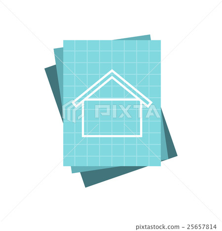 House project icon, flat style - Stock Illustration [25657814] - PIXTA