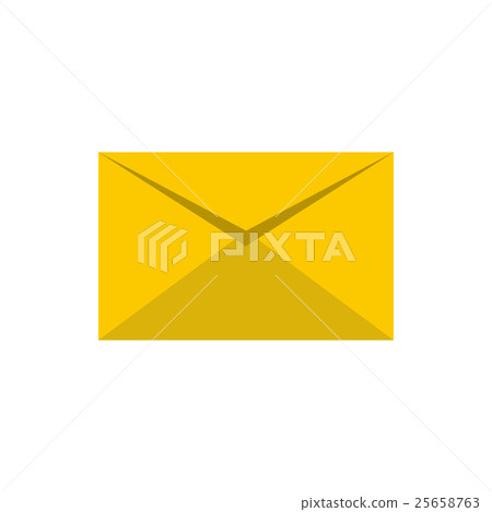Paper letter icon, flat style - Stock Illustration [25658763] - PIXTA