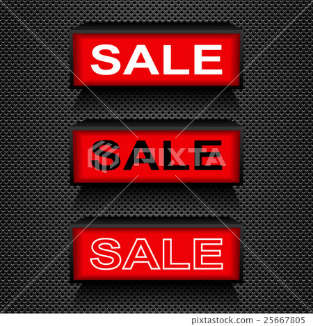 Discount warning messages. Sale. Warning. Grid. - Stock Illustration ...