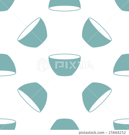 seamless pattern with bowl - Stock Illustration [25668252] - PIXTA