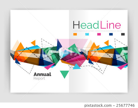 Abstract background annual report template - Stock Illustration ...