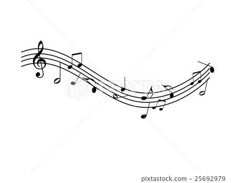 Music score Music staff score - Stock Illustration [25692979] - PIXTA