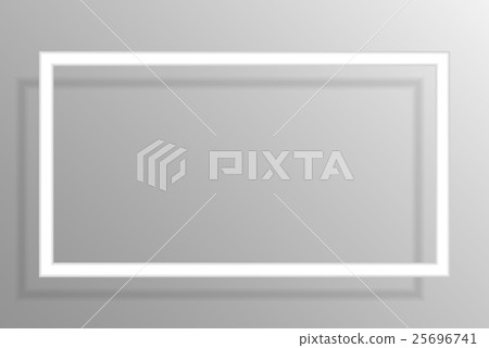 Paper rectangle banners frame template for design. - Stock Illustration ...