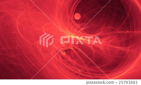 glowing red curved lines over dark Abstract - Stock Illustration ...