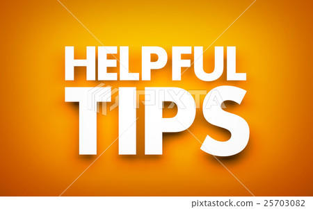 Helpful tips. 3d illustration-插圖素材 [25703082] - PIXTA圖庫