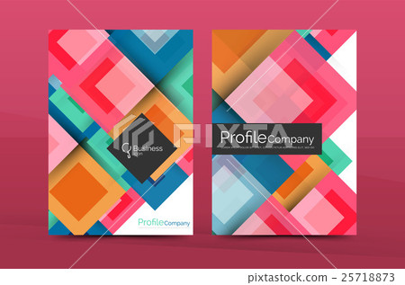 Set of front and back a4 size pages, business - Stock Illustration ...