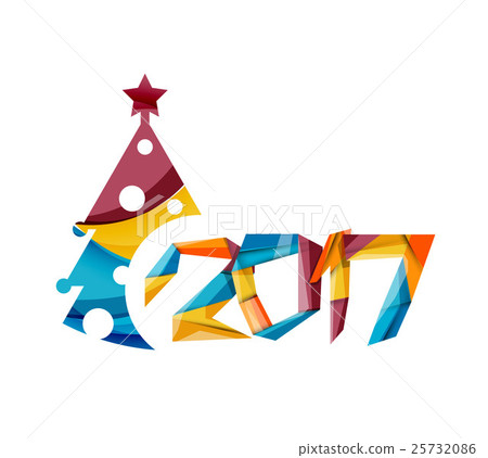 Happy New Year and Chrismas holiday greeting card - Stock Illustration ...