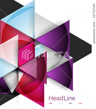 Glossy glass modern triangle layout - Stock Illustration [25732504] - PIXTA