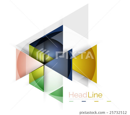 Glossy glass modern triangle layout - Stock Illustration [25732512] - PIXTA