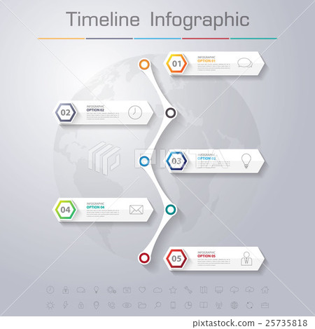 Design clean timeline banners template. - Stock Illustration [25735818 ...