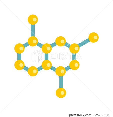 Crystal lattice icon, flat style-插圖素材 [25738349] - PIXTA圖庫