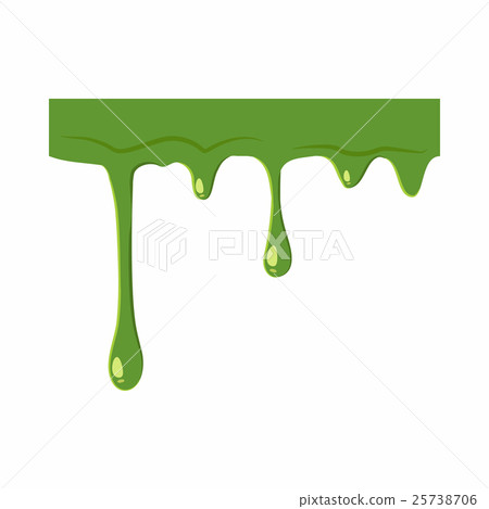 Oozing slime isolated on white background - Stock Illustration ...