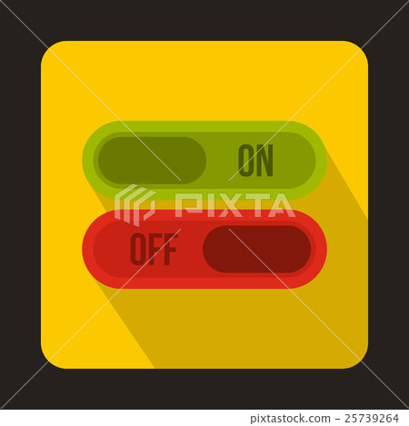 Yes and No button icon, flat style - Stock Illustration [25739264] - PIXTA